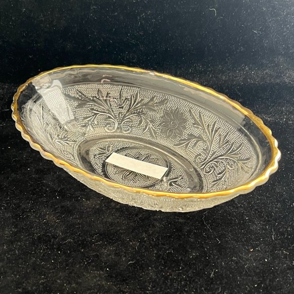 Anchor Hocking | Dining | Vintage Anchor Hocking Sandwich Pattern Oval ...
